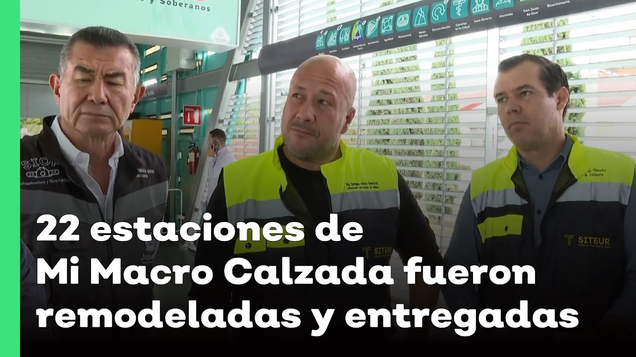 22 estaciones de Mi Macro Calzada fueron remodeladas y entregadas ...
