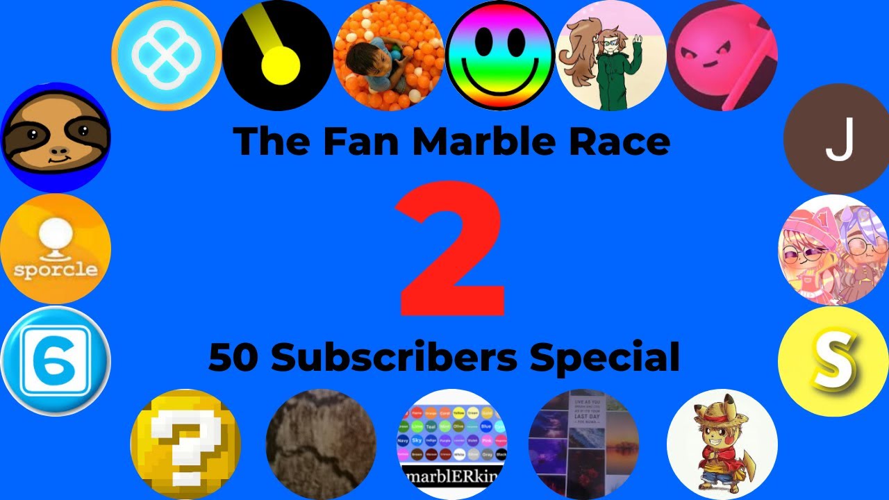 The Fan Marble Race 2 (50 Subscribers Special) - YouTube
