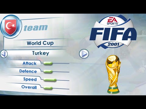 [PC] | FIFA 2001 | TURKEY | WORLD CUP | LONGPLAY | PROFESSIONAL DIFFICULTY
