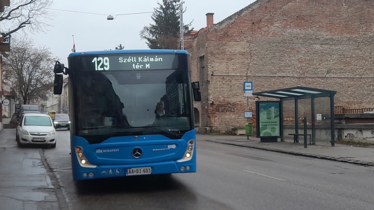 2025.03.15 🇭🇺: Mercedes-Benz Conecto NG (AA-DI-601) a Budapesti 129-es ...