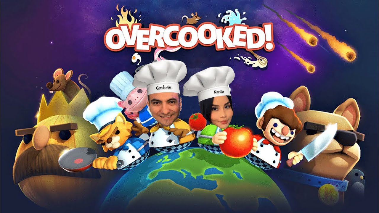 🍔🍟🥗OVERCOOKED #1 COCINANDO BAJO PRESIÓN!!! ⌛👩🏽‍🍳👨🏽‍🍳 - NIVEL 1- 2 - 3.2 ...