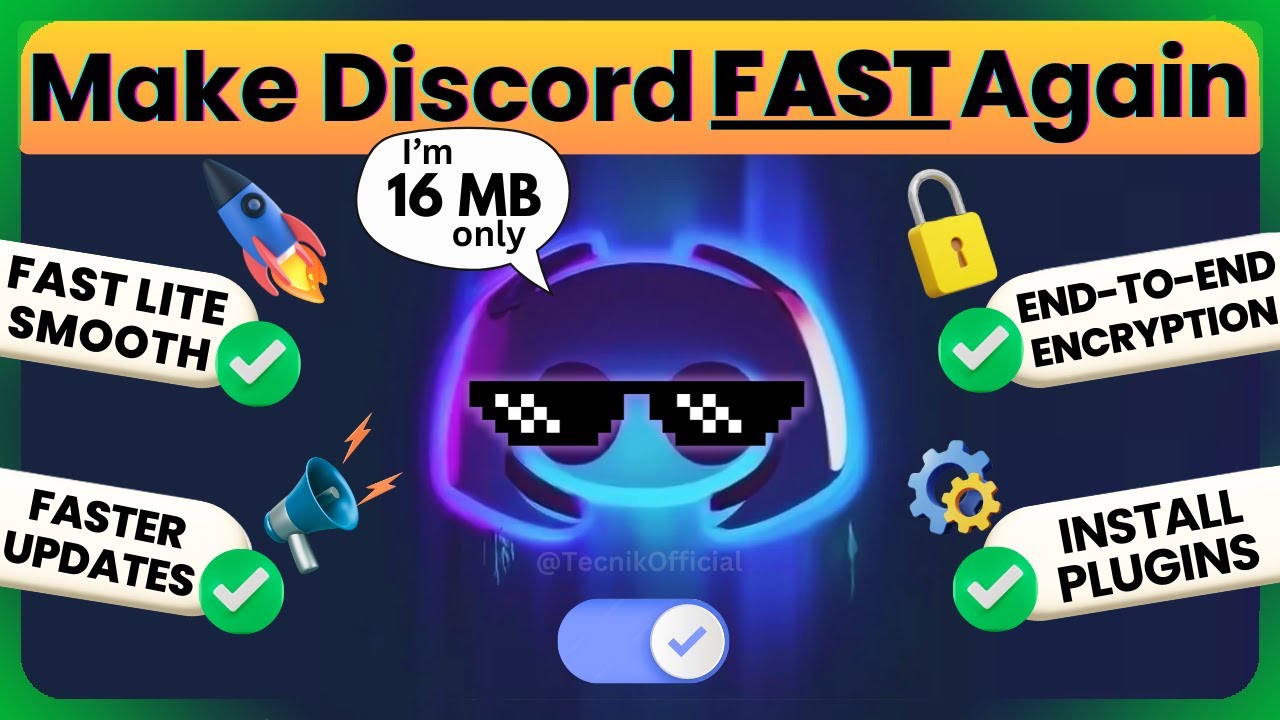 🚀ULTIMATE Discord Lite Version | Boost Speed & Encrypt Chats | Part 3 ...