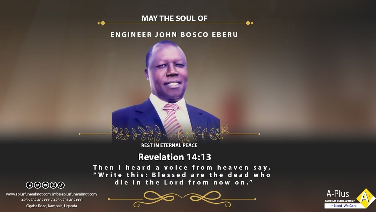 Burial of the Late Engineer John Bosco Eberu - YouTube