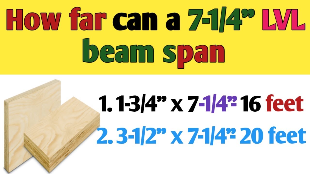 How Far Can A 7 1 4 LVL Beam Span The Maximum Span Length For 7 1 4