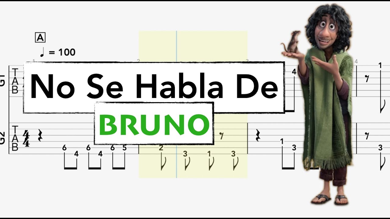 No Se Habla de Bruno - Tutorial de Guitarra - YouTube
