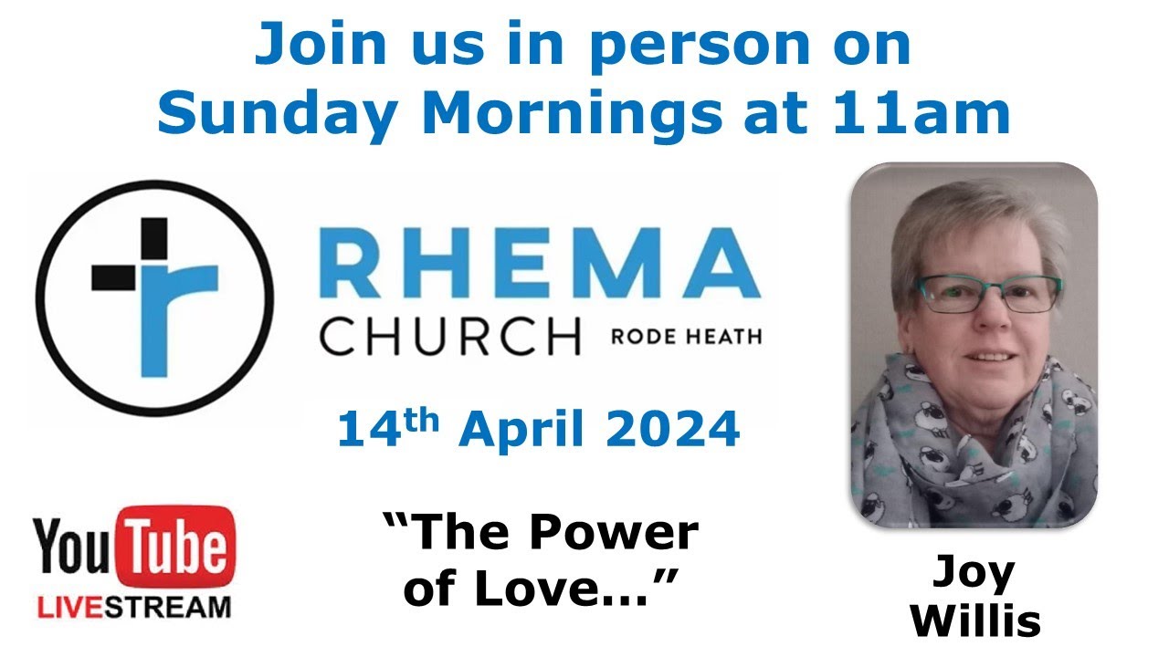Rhema Church Live Sunday Service: 14/04/2024 - "The Power of Love ...