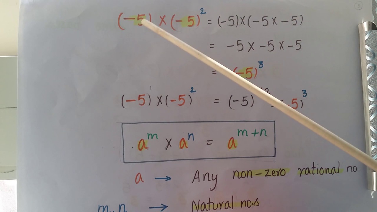 Multiplication And Division Of Exponents With Same Base Laws Of Multiplication And Division Of Exponents With Same Base Laws Of