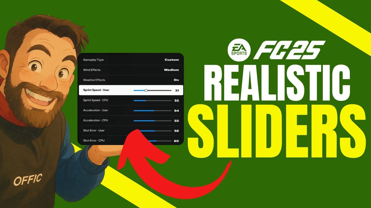 The Best And Most Realistic Slider Set For EAFC 25 - YouTube
