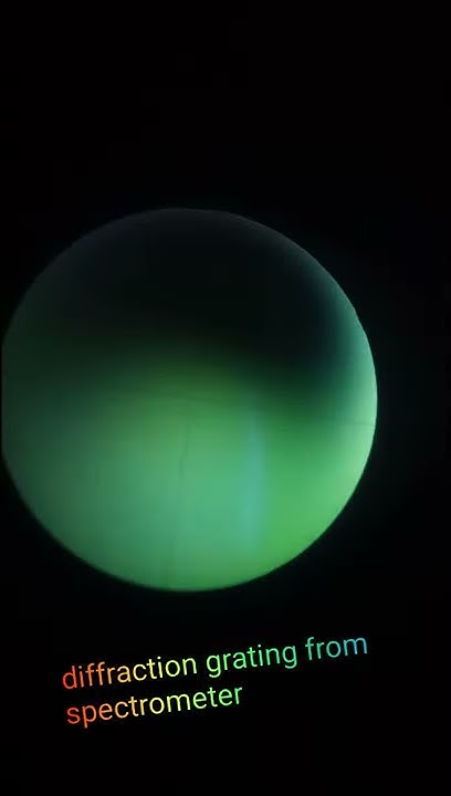 Seven colours in diffraction grating.... live phenomenon... Physics lab work #university work ...