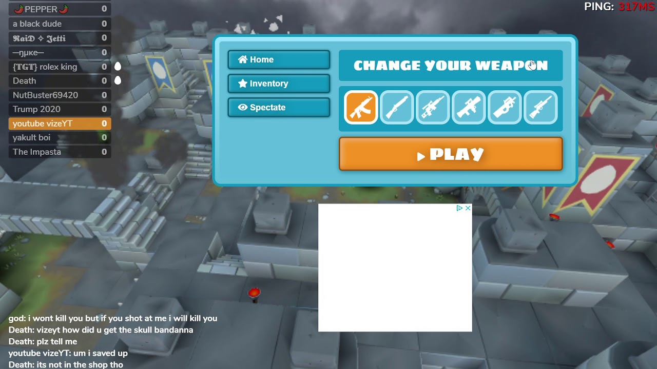 free play on Shell Shockers - YouTube