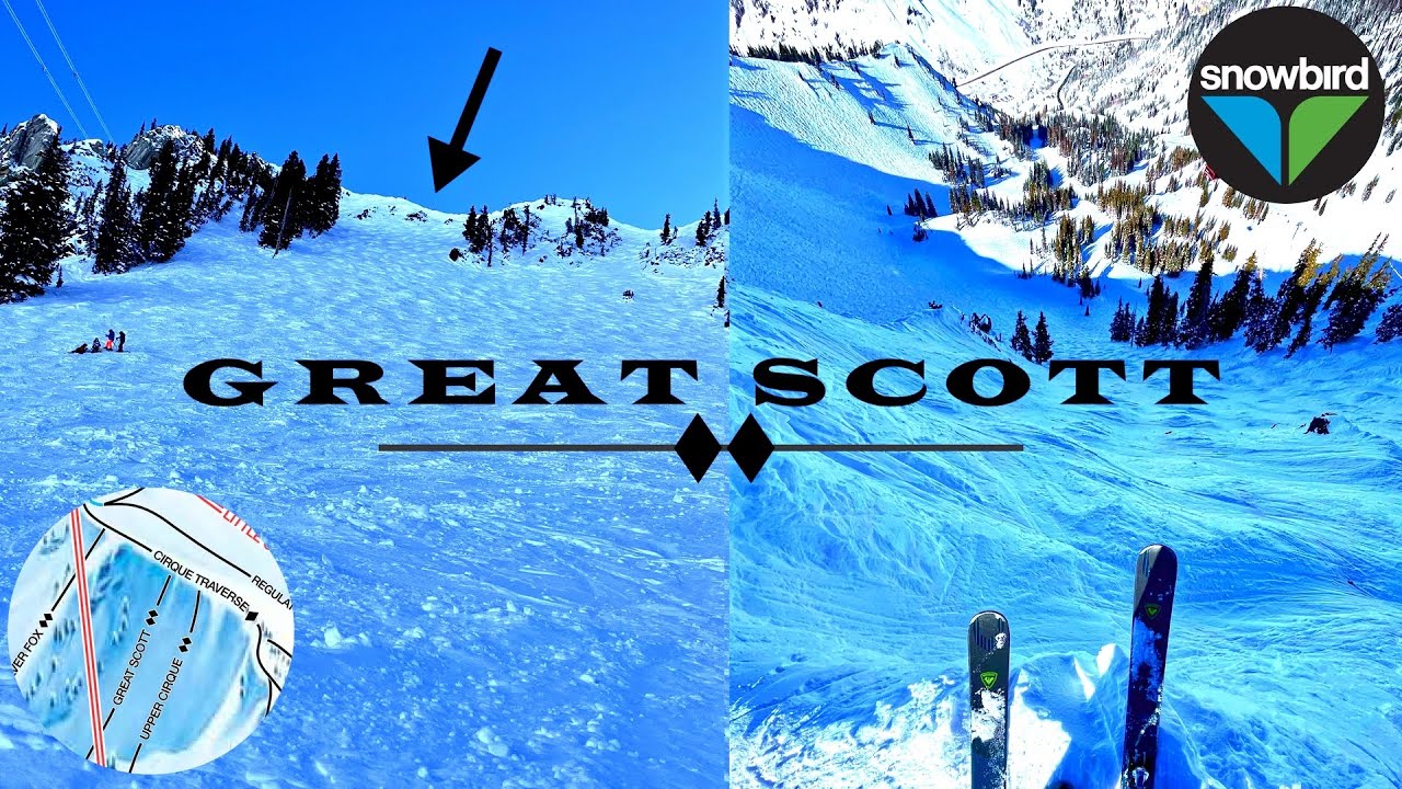 GREAT SCOTT (Double Black) Upper Cirque - Snowbird 4K - YouTube