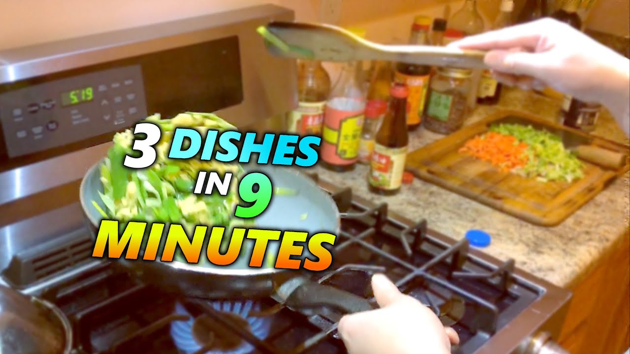 Asian dad cooks Chinese food - 3 meals in under 10 minutes (Chicken ...