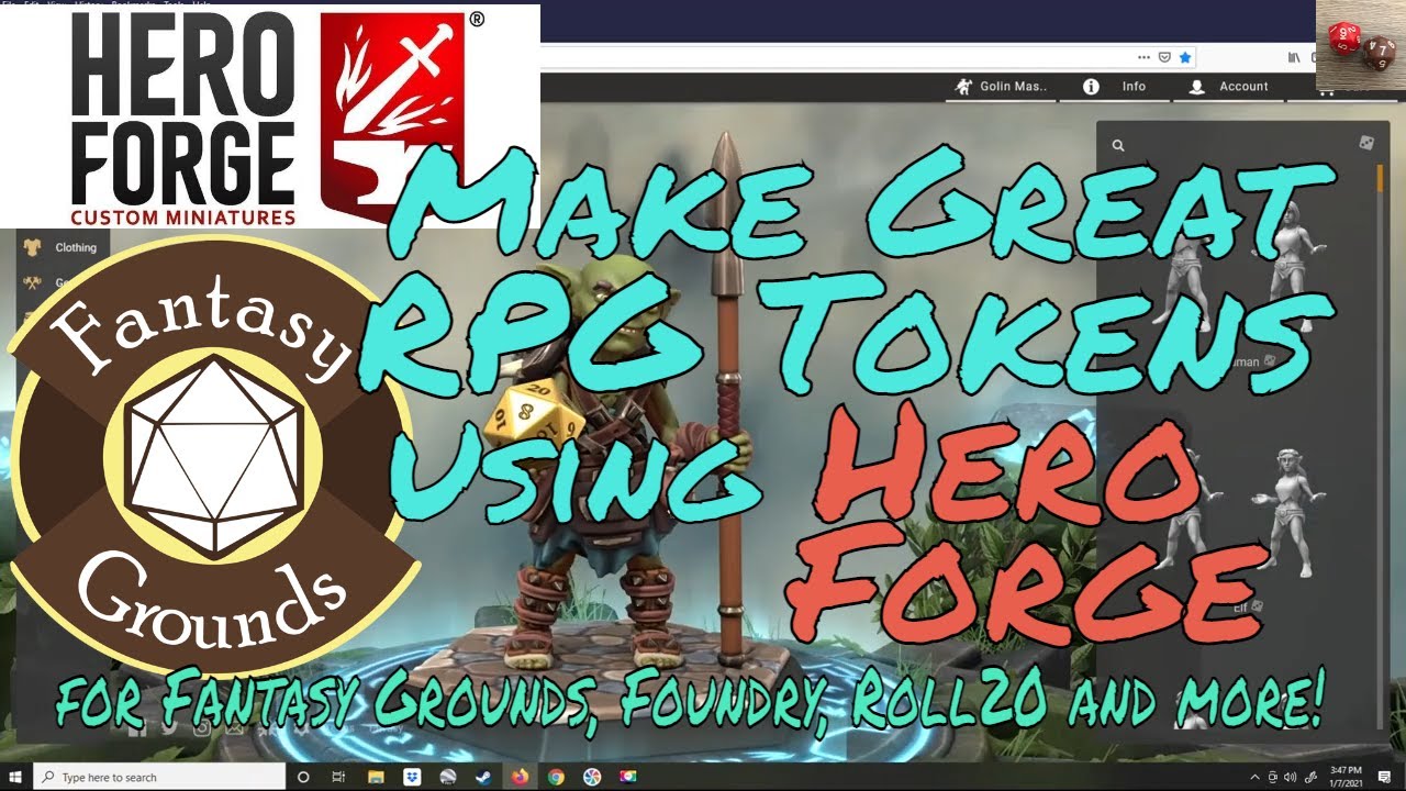 Token Making using Hero Forge Website - YouTube