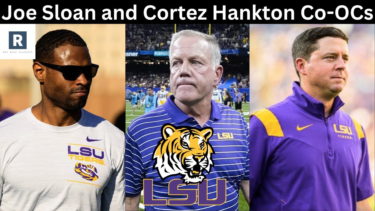 LSU Promotes Joe Sloan and Cortez Hankton As Co-Offensive Coordinators ...