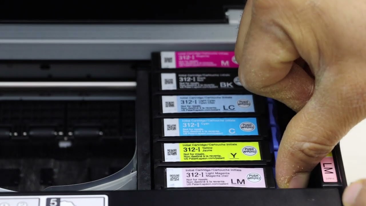Epson XP 8700 Ink Cartridge Replacement. - YouTube
