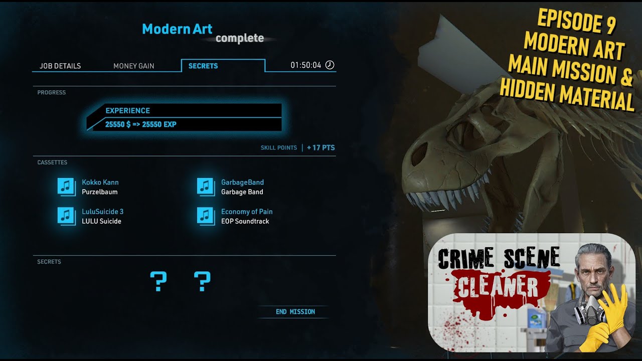 Crime Scene Cleaner Modern Art Main Mission & Hidden Material (Episode ...