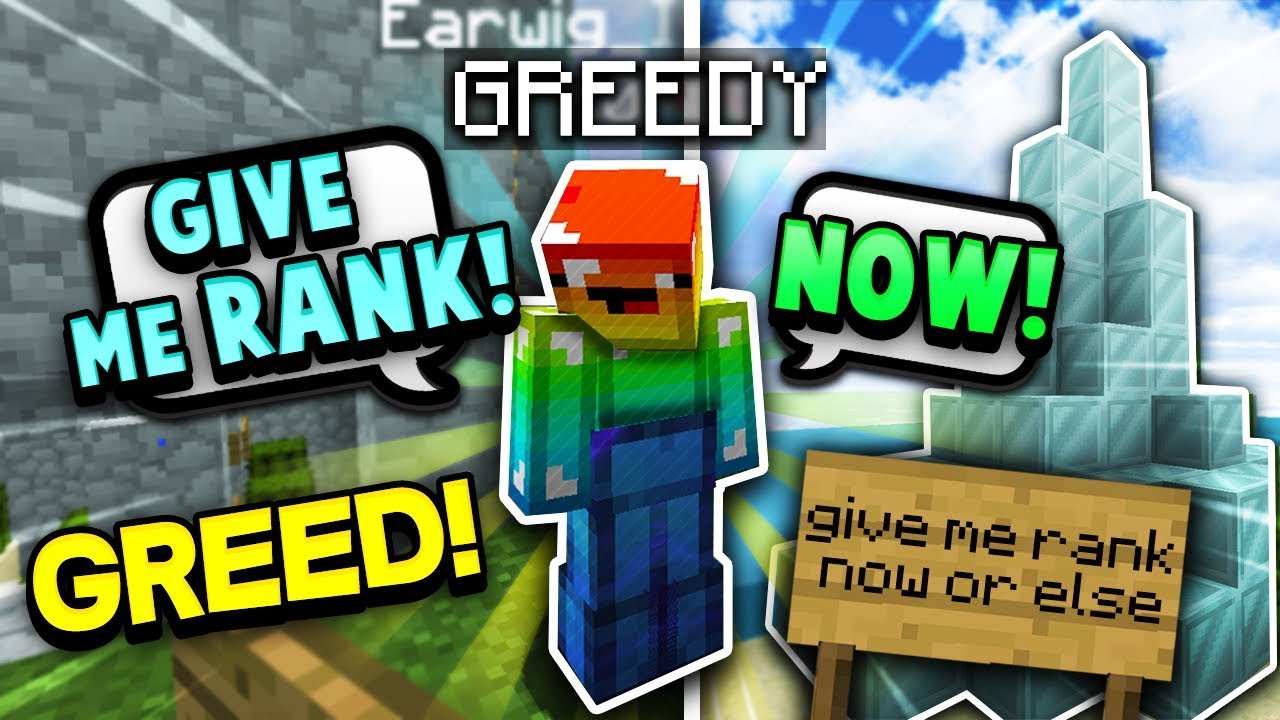 Trolling a GREEDY Minecraft Player!? - YouTube