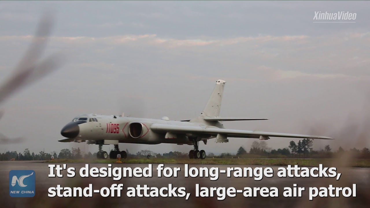 Check out China's H-6K medium-long range bombers - YouTube