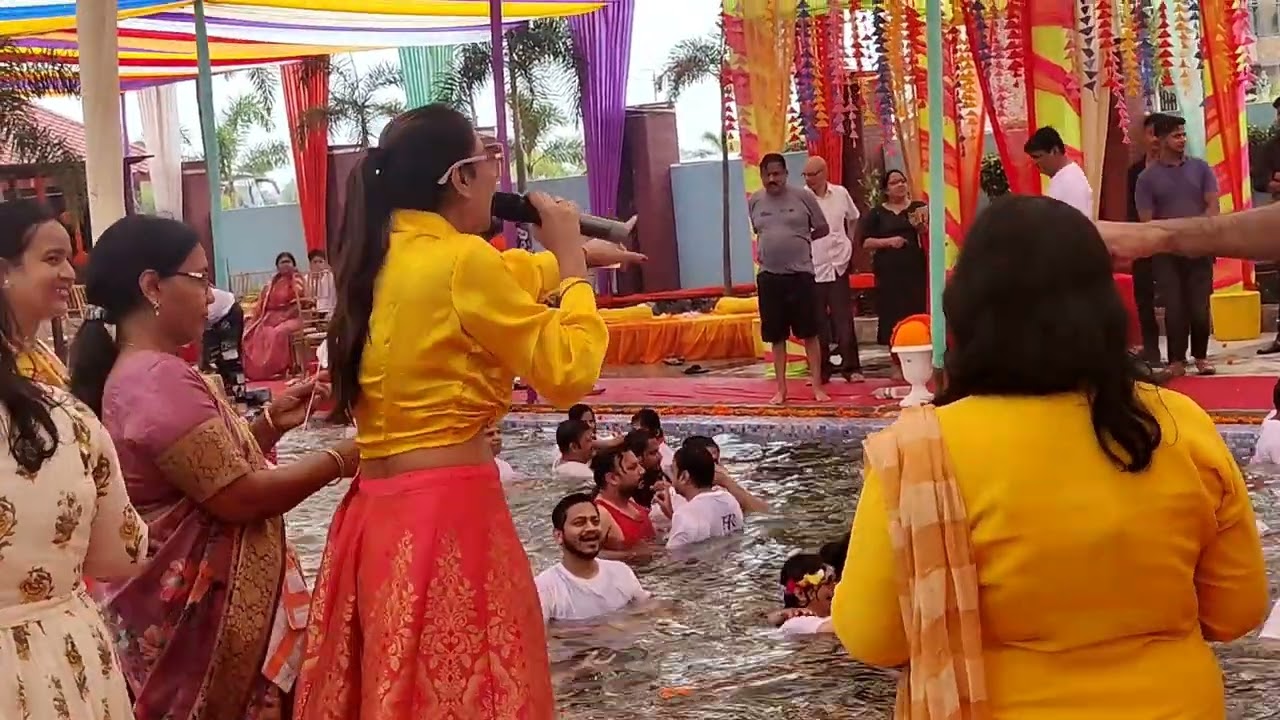 Haldi Event Destination Wedding l #Anchor Vaishali Jaiswal #host # ...