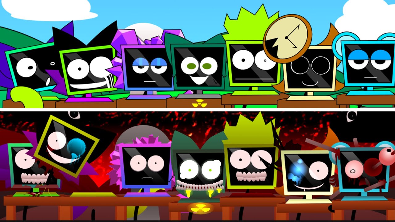 Incredibox Sprunki Pyramixed But All Mr. Fun Computer | Normal VS ...