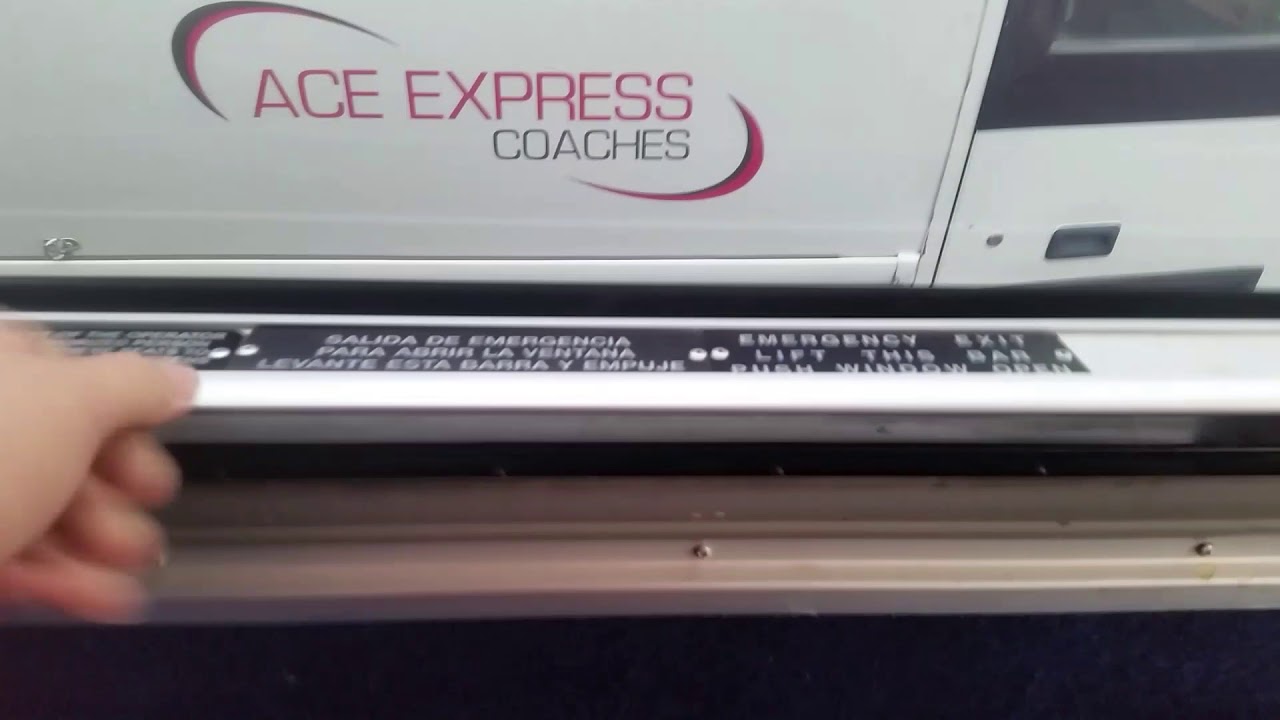 Emergency Exits 1998 MCI D model - YouTube
