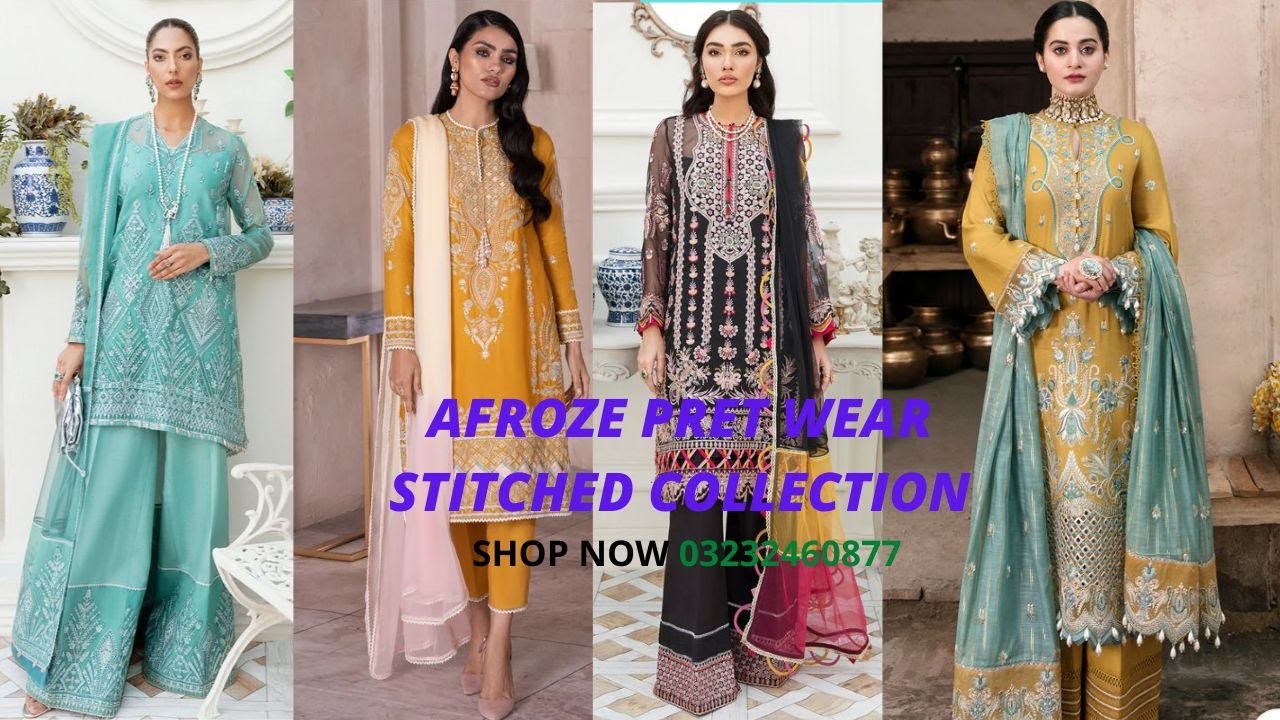 AFROZE STITCHED PRET WEAR IN SALE - YouTube