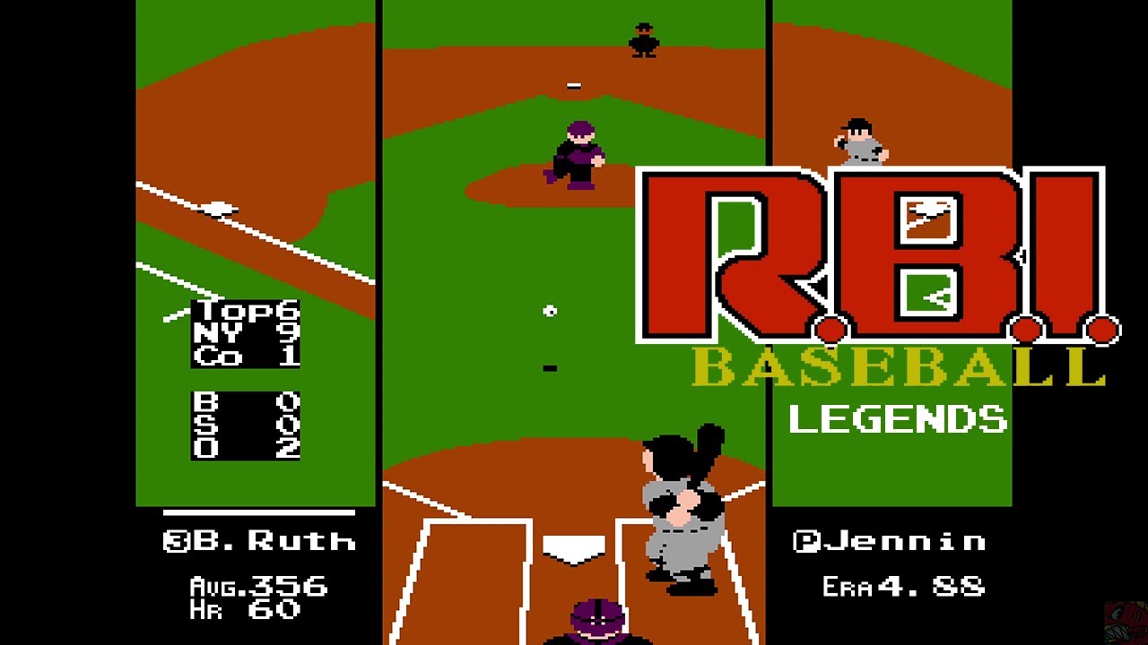 Legends of R.B.I. Baseball (ROM HACK) [NES] 11-1 Win ⚾ (Yankees vs ...