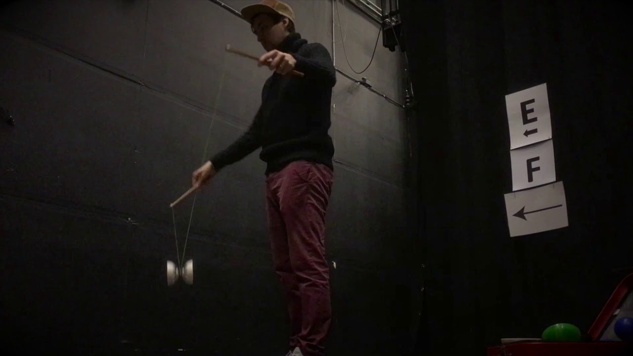 Elastic string, test #1 - YouTube