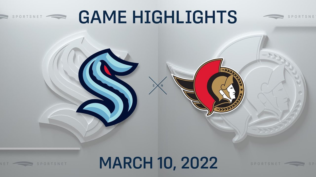 NHL Highlights | Kraken vs. Senators - Mar. 10, 2022 - YouTube