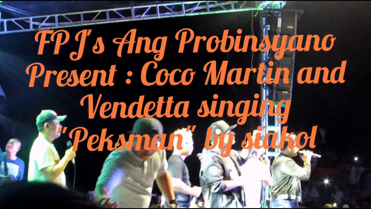 Coco Martin at mga Vendetta inawit ang "Peksman by siakol" | FPJ's Ang ...