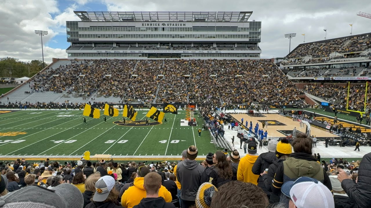 Crossover at Kinnick entrance and introductions ~Iowa Hawkeyes Women’s ...