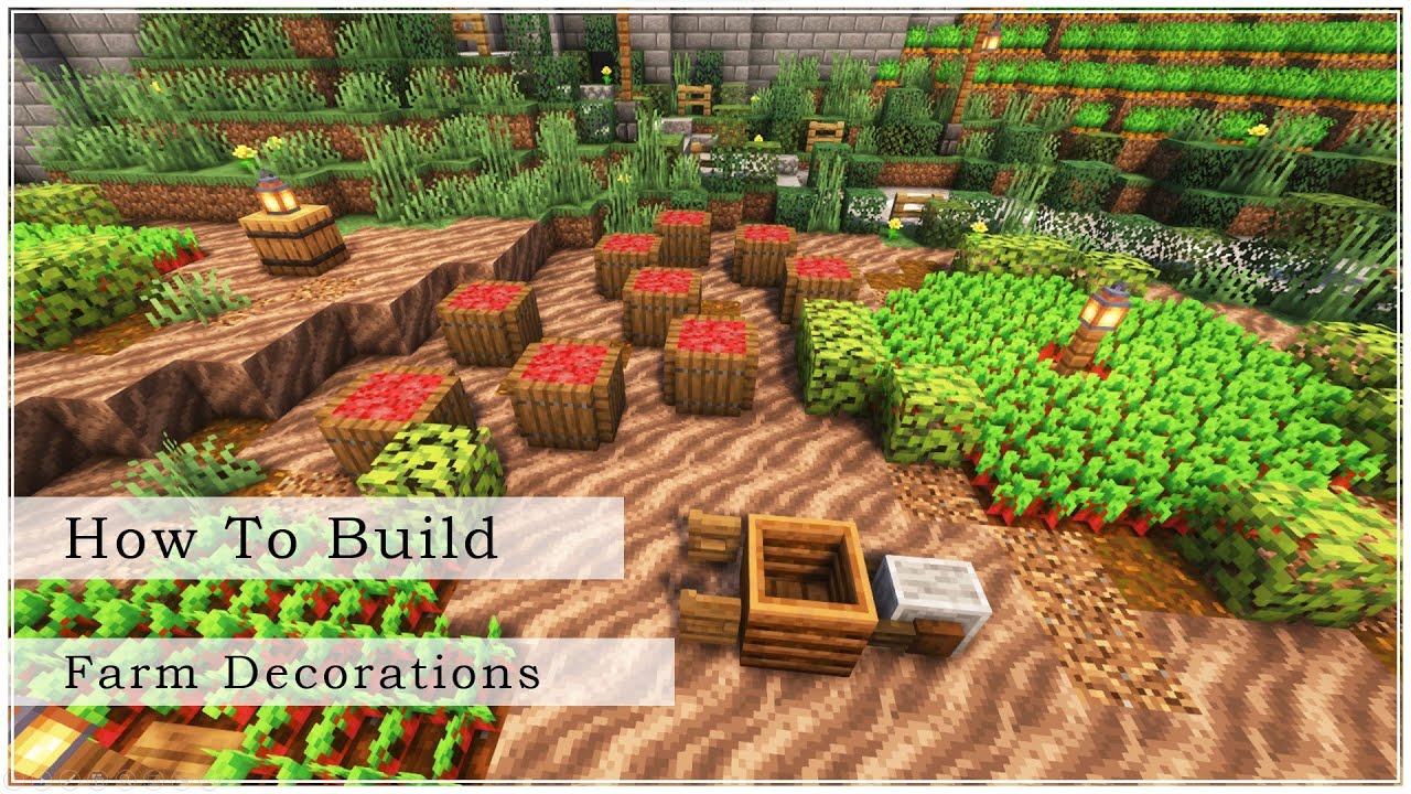 Minecraft Farm Decorations Compendium (Build Showcase) - YouTube