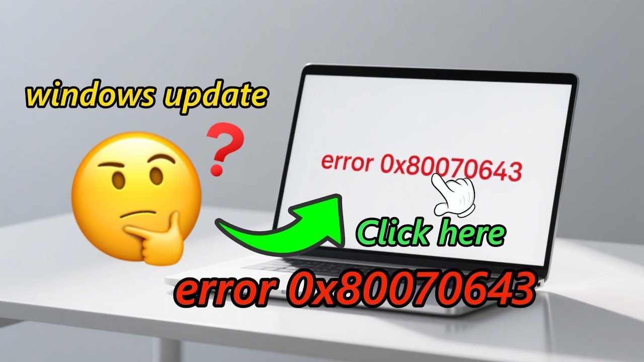 How to Fix Windows Update Error 0x80070643 | Step-by-Step for Beginners ...