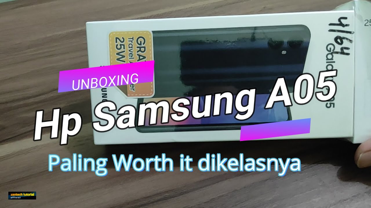unboxing hp samsung a05 - YouTube