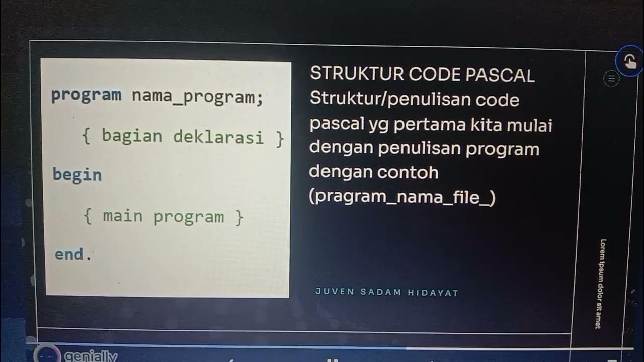 Belajar Algoritma pascal - YouTube