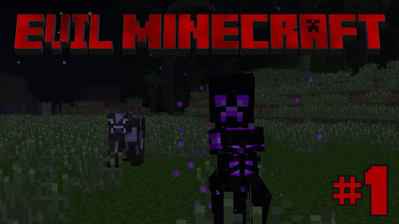 Minecraft: Evil Minecraft Survival - EP1 - "Baby creeper! Ruuuuunnn ...