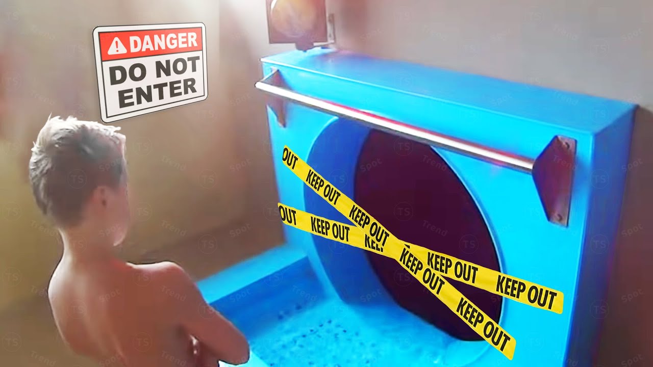 He Snuck Into A Banned Water Slide Youtube