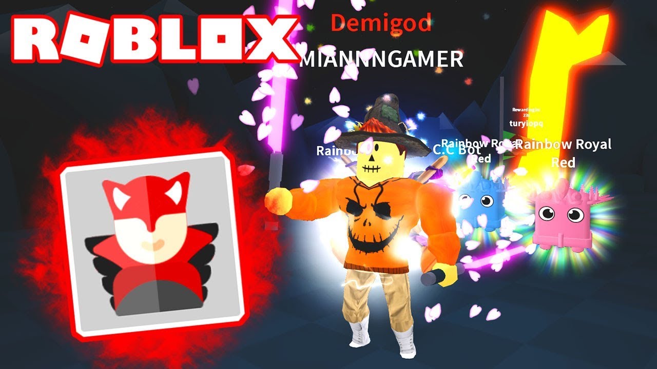 EQUIPO DE MASCOTAS RAINBOW Y RANGO DEMIGOD X400 EN SABER SIMULATOR DE ...