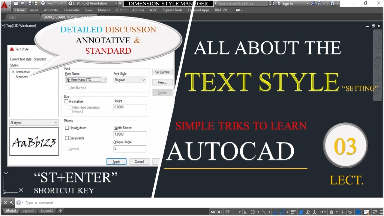 TUTORIAL 3 How To Set Text Style In AutoCAD Beginner To Expert In tutorial-3-how-to-set-text-style-in-autocad-beginner-to-expert-in