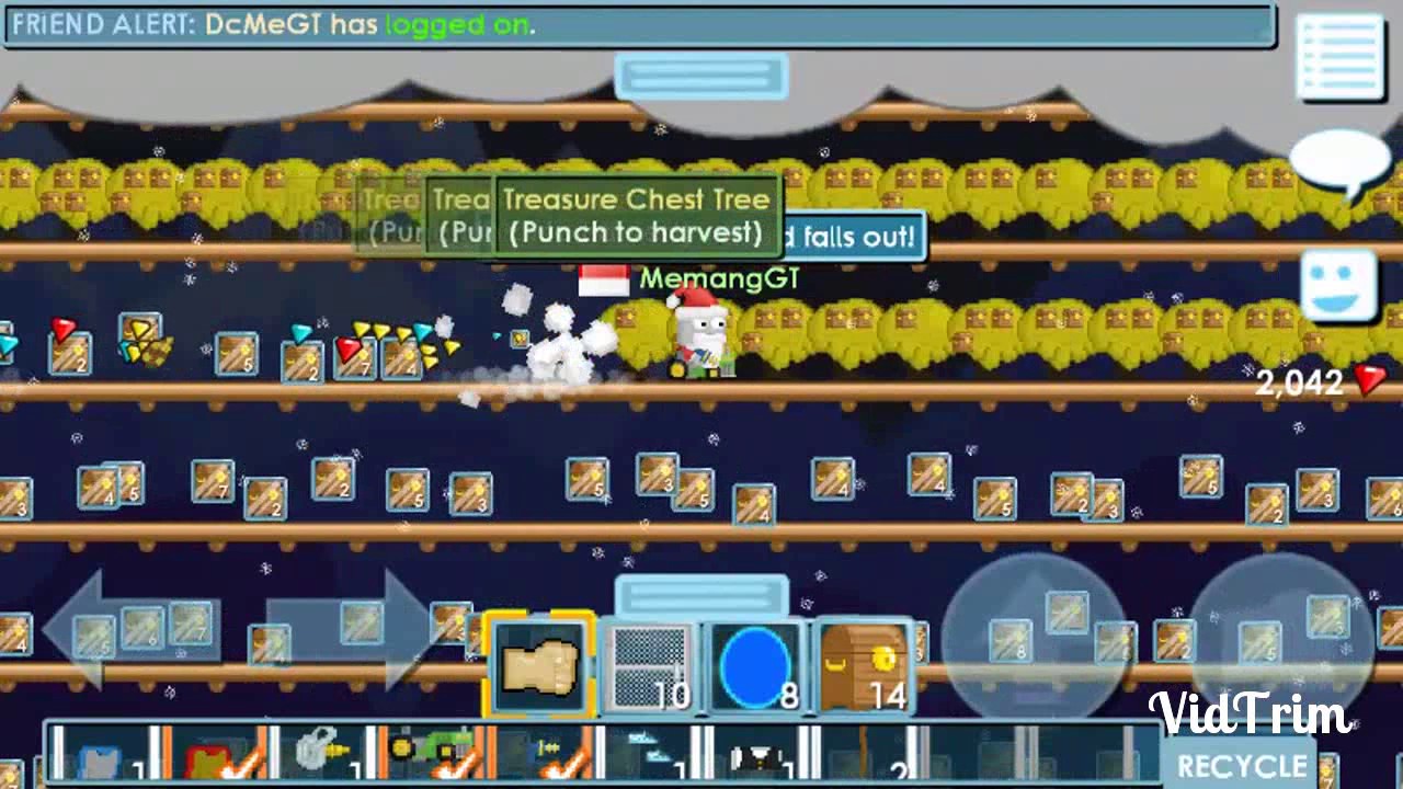 Growtopia - Harvesting 1000+ tree Treasure Chest - YouTube