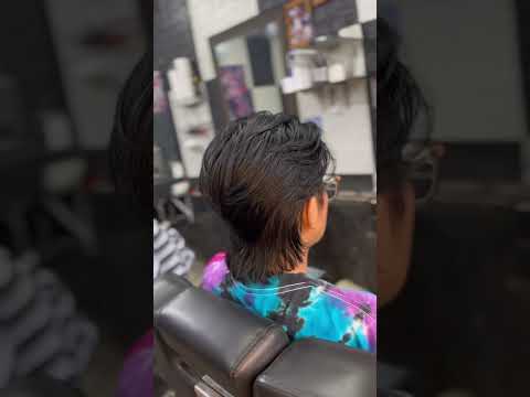 two block mullet / short wolf cut - YouTube