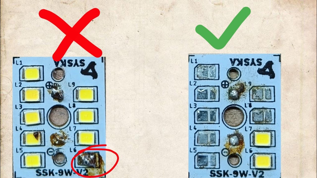 LED LAMP PCB REPAIR PROSESS .!!!!¡!!! - YouTube