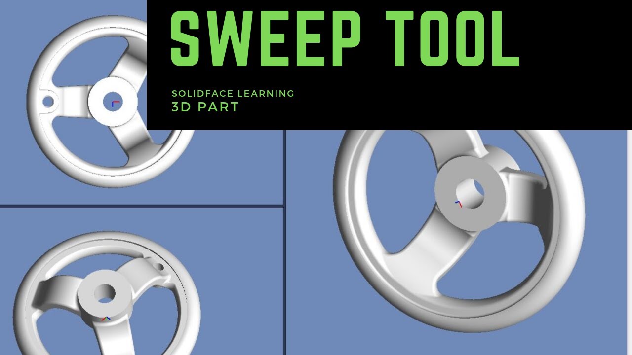 Learn how to use 3D Modeling Software - 26 - Sweep Tool - YouTube