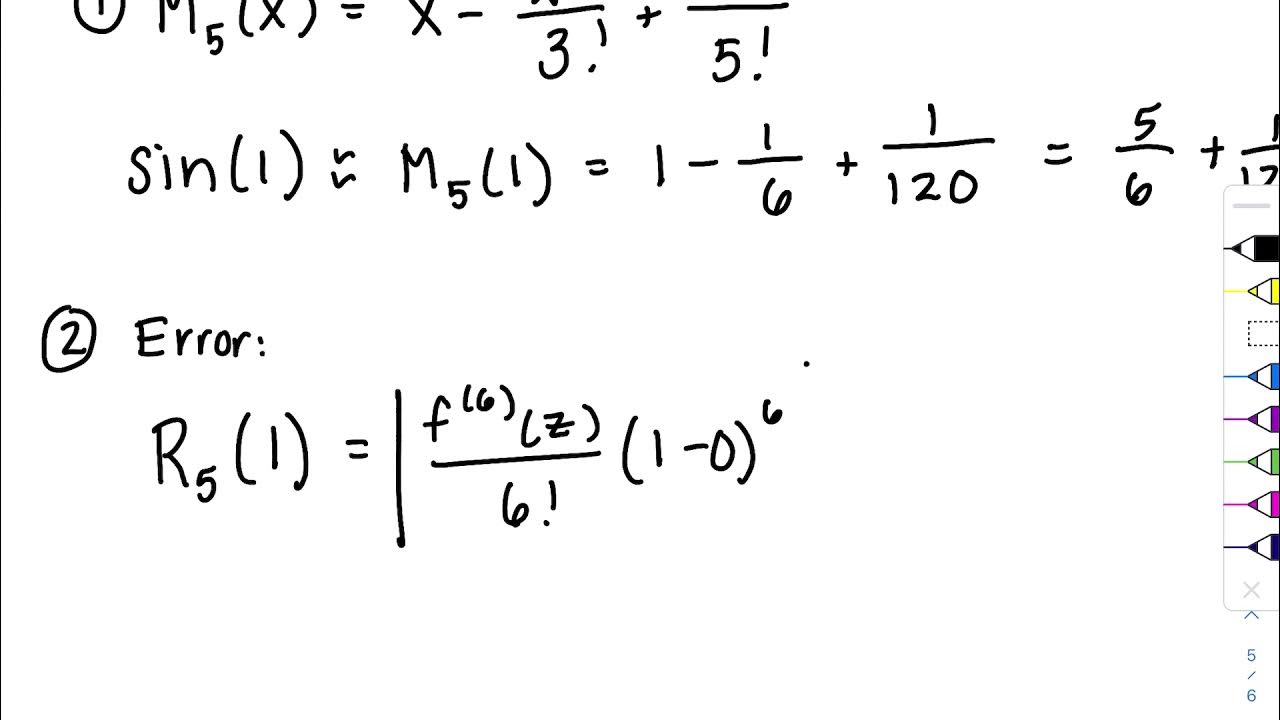 Lagrange Error Bound - YouTube