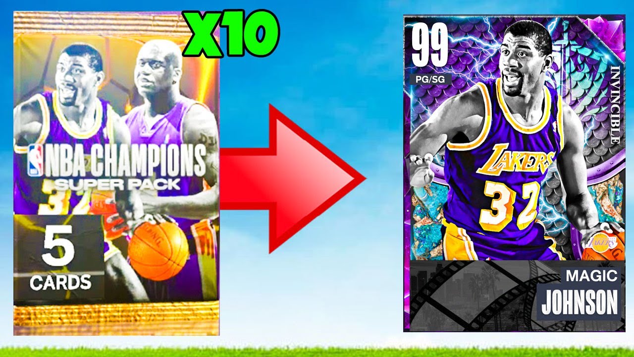 10 INSANE NBA Champion Super Packs Build My Team! - YouTube