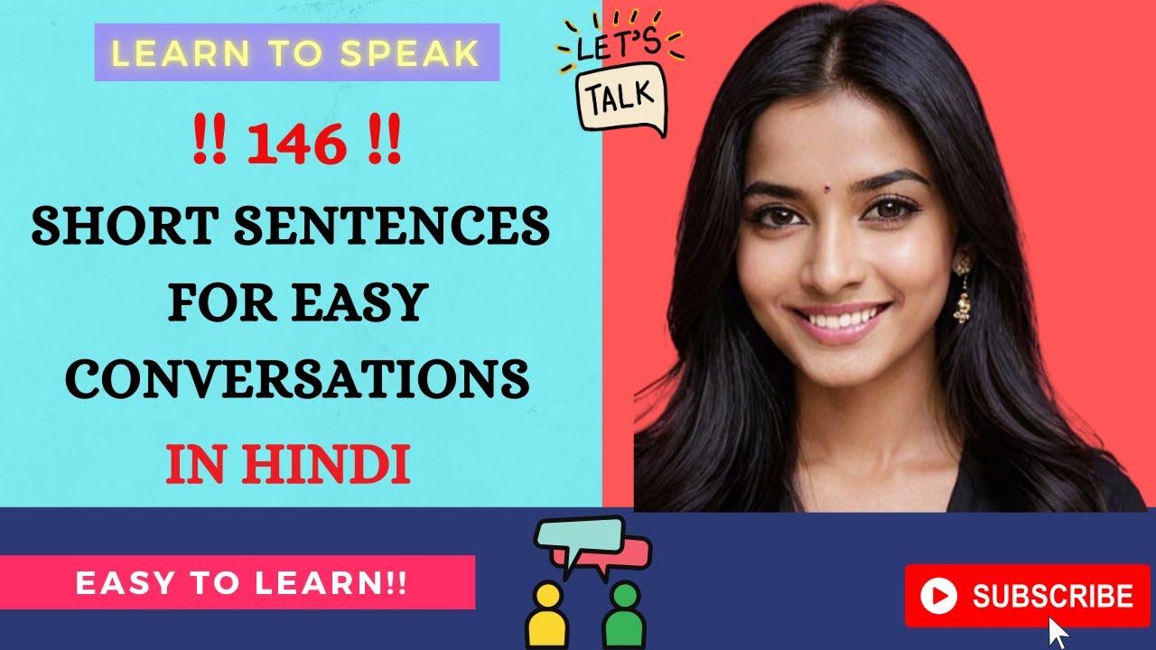 MASTER Hindi Conversations EASILY with These 146 Short Sentences! Video ...
