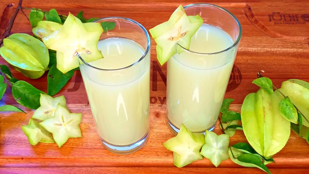 Star Fruit Juice Recipe | Homemade Juice | Natural Juice Recipes - YouTube