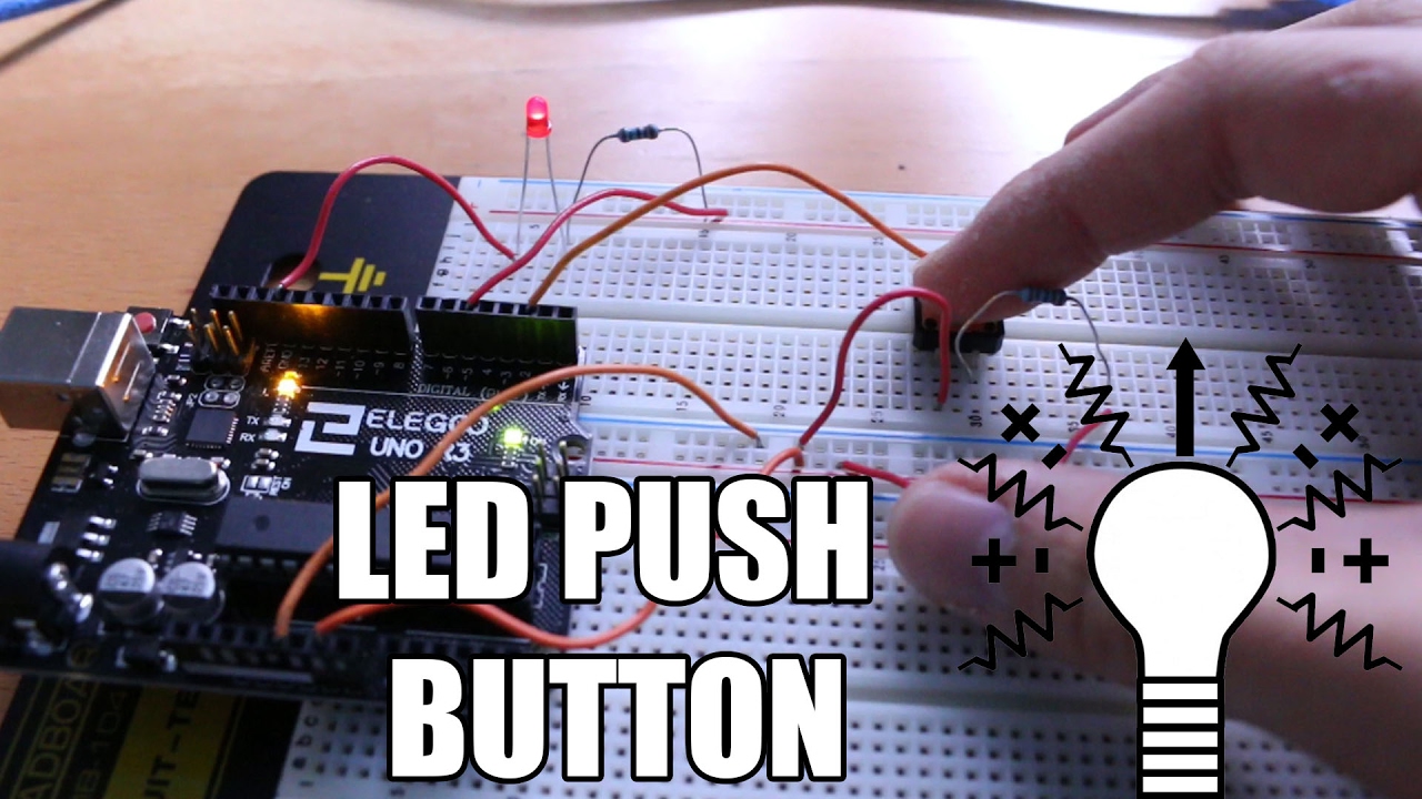 Arduino Tutorial 6controlling Led With Push Button And Arduino Arduino ... Arduino Tutorial 6controlling Led With Push Button And Arduino Arduino ...
