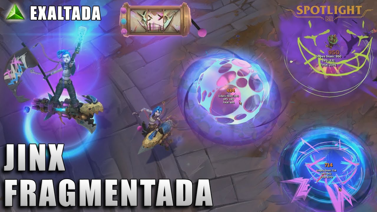 Jinx Fragmentada de Arcane (EXALTADA) - Skin Spotlight Previa - YouTube