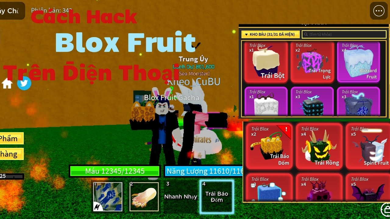 Cách Hack Blox Fruit Auto Lượm Trái Cực Ngon Trên Điện Thoại - YouTube